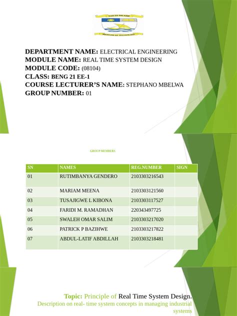 Real Time Ppt Pdf Real Time Computing Computer Memory