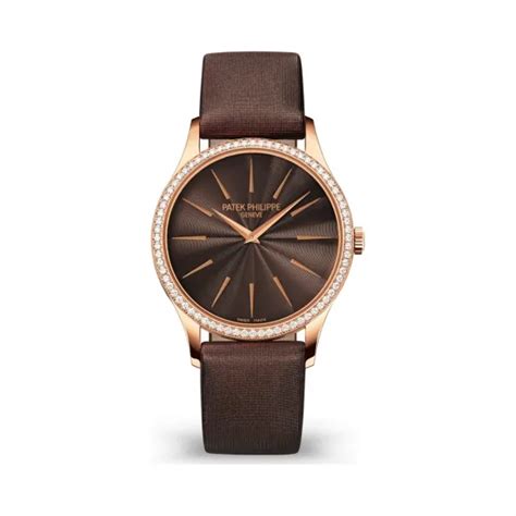 百达翡丽patek Philippe 卡拉特拉瓦 Calatrava 系列 玫瑰金 手动机械机芯 女表 4897r 001 小迈步海淘品牌官网