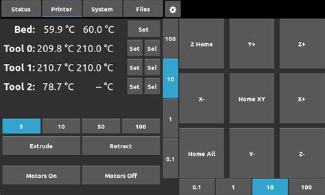 Github Timothyhollabaughoctoscreen A Touchscreen Client For Octoprint