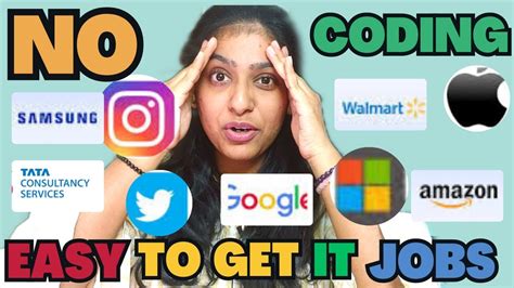 Easy To Get It Jobs No Coding Required💥5 Non Technical Roles You Can Apply Now Tamil 2024 Youtube