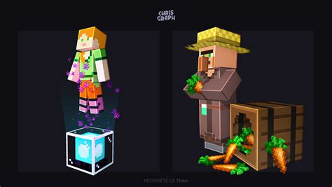 D Renders Minecraft Mojang Style Behance