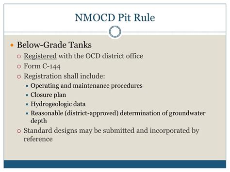 Ppt Nmocd Pit Rule Powerpoint Presentation Free Download Id1596713