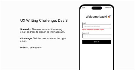 Day 3 Of 15 Days Of Ux Writing Error Message For A Login Screen By