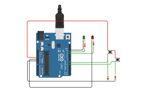 Circuit Design Tarefa 02 Botao Led Tinkercad