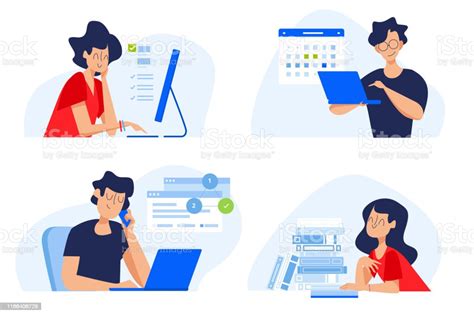 원격 교육 온라인 과정 E러닝 튜토리얼 앱의 평면 디자인 개념 개념에 대한 스톡 벡터 아트 및 기타 이미지 개념 개념과