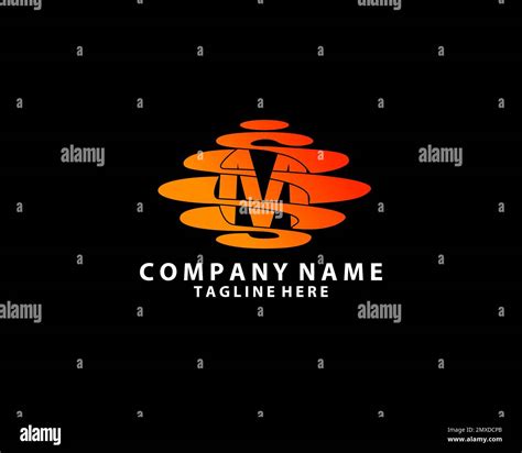 Initial Letter M Logo Moonlight Template Design Stock Vector Image