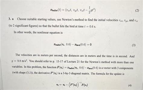 Solved Plz Using Python And Physics Idea To Do This