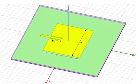Proposed Unit Microstrip Patch Antenna On Kapton Substrate Download
