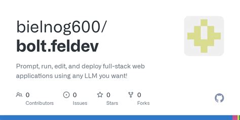 Github Bielnog600boltfeldev Prompt Run Edit And Deploy Full Stack Web Applications Using