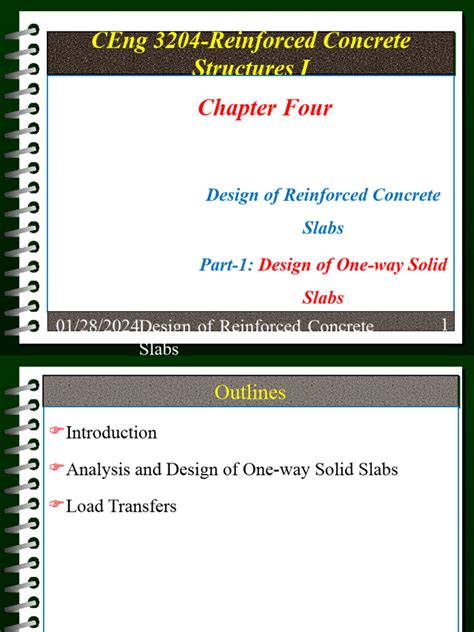 Rc I Chapter 4 One Way Solid Slabs Pdf Beam Structure