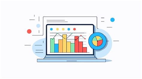Premium Vector Data Diagram Performance Point Reference Flat Color
