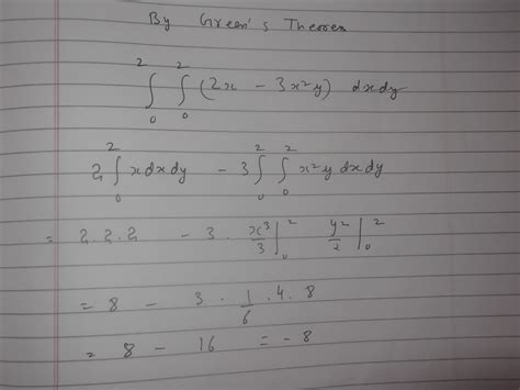 Multivariable Calculus Verifying Green S Theorem Mathematics Stack Exchange