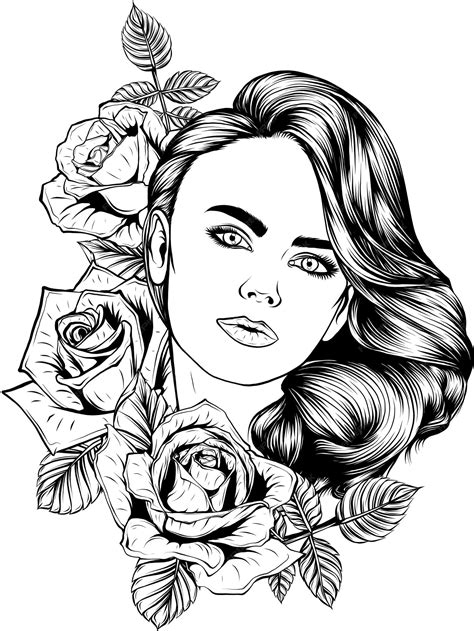 Premium Vector Vector Woman Face Curly Hairstyle Young Beautiful Girl