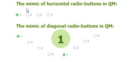 The Mimic Of Horizontal Radio Buttons On A Canvas Quantrix Answers