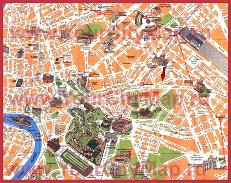 Карта города рима