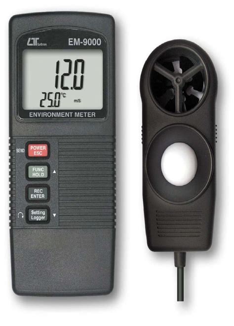Em 9000 Humidity Anemometer Light Rs 232usb Waco Instaruments