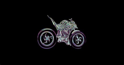 Chrome Hyper Naked Motorcycle Hyper Naked Motorcycle Sticker TeePublic