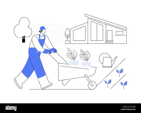 Garden Maintenance Abstract Concept Vector Illustration Stock Vector Image And Art Alamy