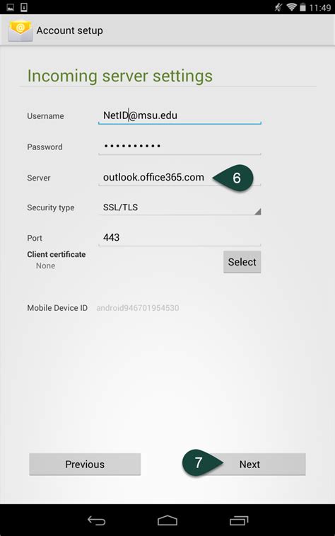 Configuring Email On Android Devices Office 365 Anr Information Technology