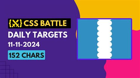 Css Battle Daily Targets Solution November 11 2024 Html Css Cssbattle Youtube