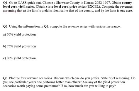 Solved Q3 Plot The Four Revenue Scenarios Discuss Which One Do You