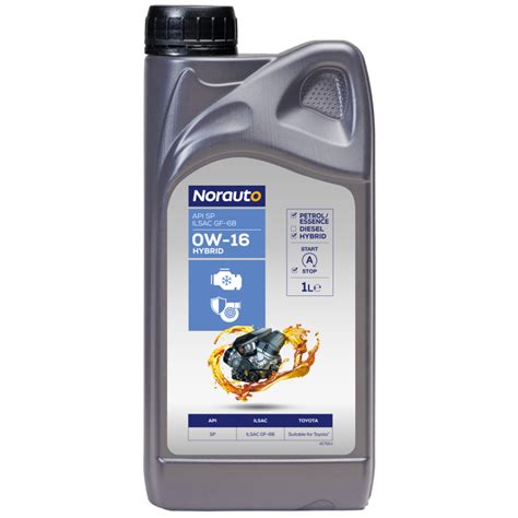 Olio Motore NORAUTO SP ILSAC GF 6B 0W16 Toyota Hybrid 1 Litro Norauto