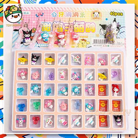 ⭐ 24h Kuromi Box 】 Doll 40 Sanrio Dongdongle Poke Le 40 Buracos Caixa