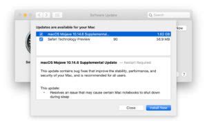 New Supplemental Update For MacOS Mojave 10 14 6 Released
