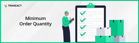 What Is Minimum Order Quantity MOQ TranZact