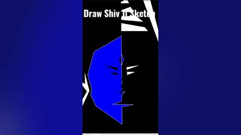 How To Draw Mahadev Sketch Using Python ️ Shorts Mahadev Short
