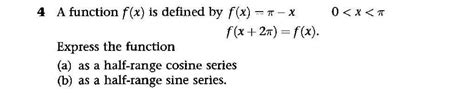 Solved A function f x is defined by f x πx Chegg com