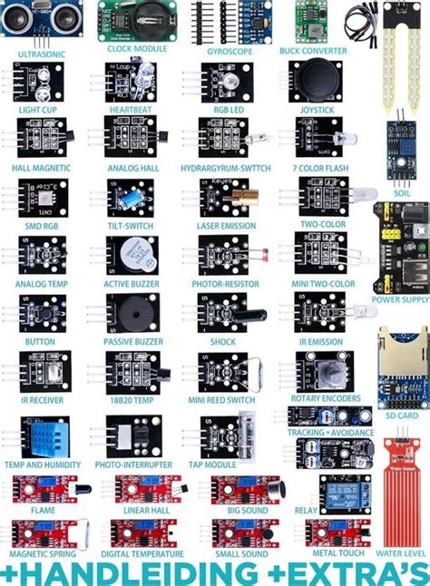 arduino starterkit 45 sensors incl arduino uno compatible board