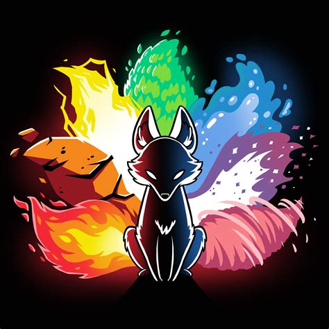 Elemental Kitsune Funny Cute And Nerdy T Shirts Teeturtle