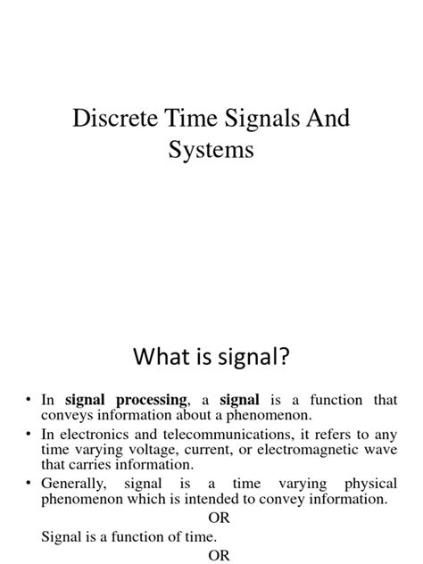 unit 1 discrete time signals and systems pdf analog to digital