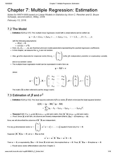 multiple regression estimation download free pdf ordinary least