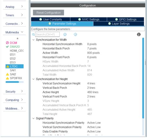 How Can I Set Extra Ram And Flash For Tft Lcd Disp Stmicroelectronics Community