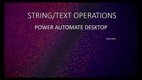 String Text Regex Operations In Power Automate Desktop Youtube