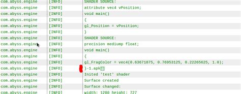 Java Loading Shaders In Android From Assets Extra Symbols At End