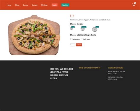agrey tibamanya on linkedin pizza delivery web application frontend