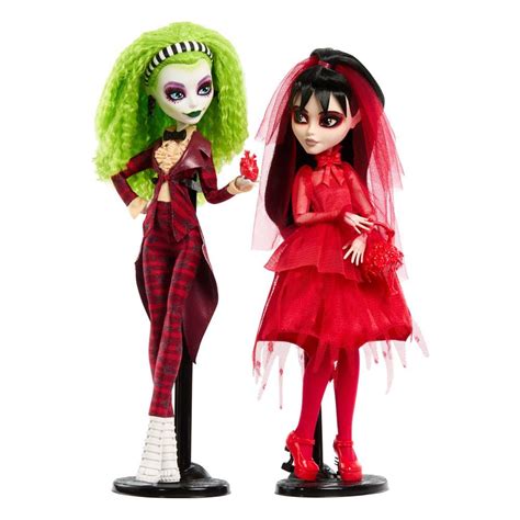 Beetlejuice Betelgeuse And Lydia Skullector Doll 2 Pack 25cm Merchoid
