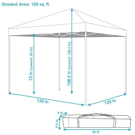 Sunnydaze Decor 10 Ft X 10 Ft Square Red Pop Up Canopy At