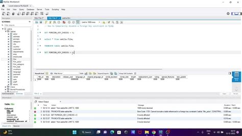 How To Temporarily Disable Foreign Key Constraint Mysql Youtube