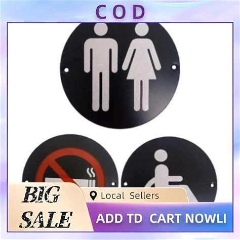 Ready Stock Signages Sign Male Female Restroom Disabled Or PwD Signs Lazada PH