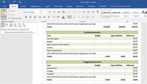 Cómo insertar una tabla de Excel en Word