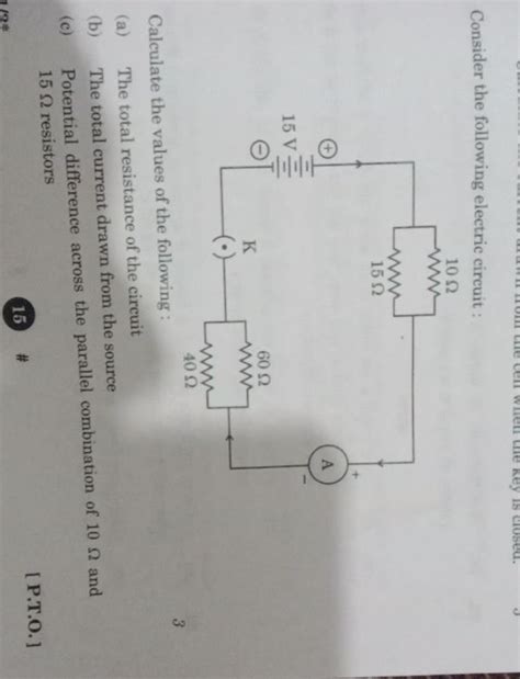 Consider the following electric circuit: | StudyX