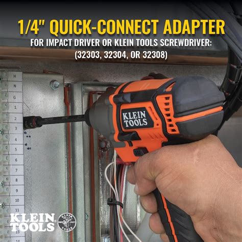 Klein Tools 3 In 1 Impact Flip Socket 3 In Length 1 4 In Drive Standard Sae Intermediate