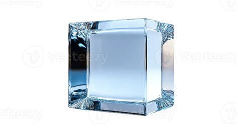 Clear Glass Cube With Water Reflections 62810946 Png