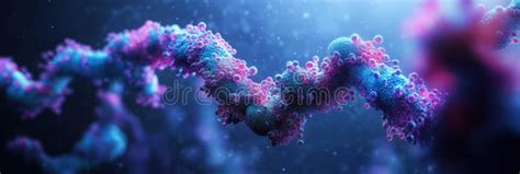 Abstract 3d Rendering Showcasing The Intricate Molecular Structure Of Botulinum Toxin In Vibrant