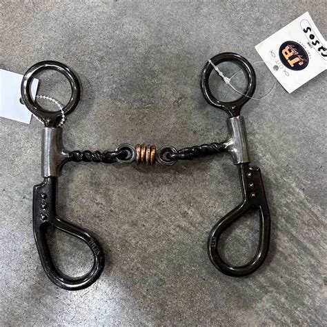 Jerry Beagley Braiding Co Snaffle Bit Twisted Bone Wrs