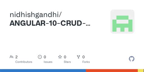 GitHub Nidhishgandhi ANGULAR CRUD APP MASTER